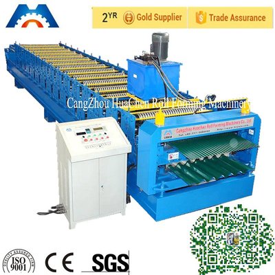 18 Rollers Precise Corrugated Roll Forming Machine Steel Sheet Barrel
