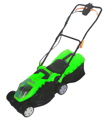 Commercial Electric Lawn Mower 3500rpm High Speed Green Color 35l Grass Collection