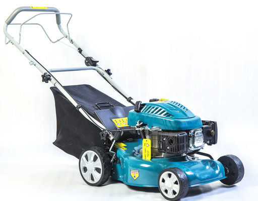 Industrial High Efficiency 139 Cc Petrol Driven Lawn Mowers 17 Inch Residential Application