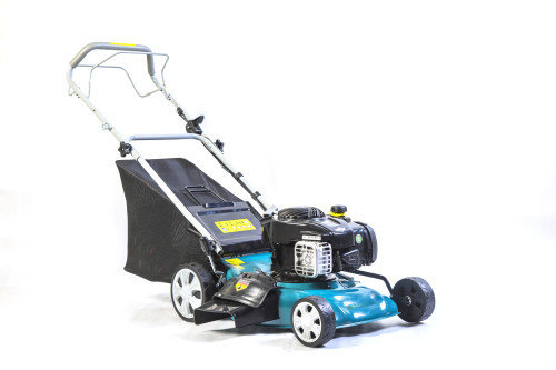 Blue Gasoline Small Gasoline Lawn Mower Bs500e Engine Type Increase Fertility