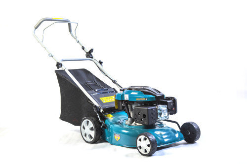 Blue Gasoline Self Propelled Petrol Lawnmower 675 * 535 * 405mm Small Size