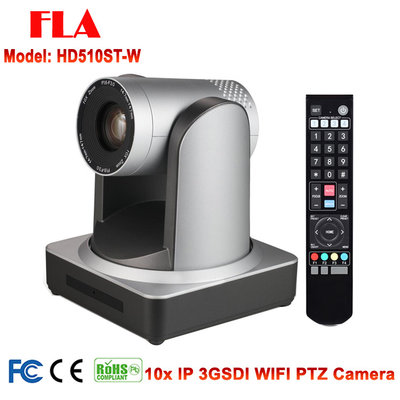 2mp RJ45 IP Wifi SDI 10X Zoom PTZ Conference Camera For Broadcast Tele Education System