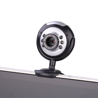 640*480p  6 LED Night vision webcam PC camera USB 2.0 pc driverless