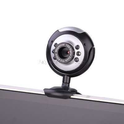 Hot selling 6 LED Night vision webcam Manual focusing USB 2.0 for Desktop Laptop Computer Camera