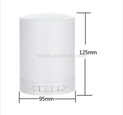Factory Price LED  light smart wireless with FM radio Colorful speaker