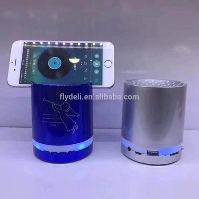 New Design mobile phone holder outdoor speaker with LED blue tooth sound bar