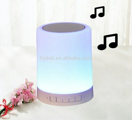 Factory Price LED  light smart wireless with FM radio Colorful speaker