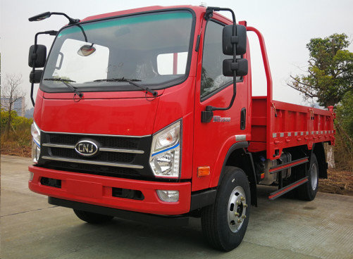 6T CNJ Red Light Truck for short and long distance cargo delivery