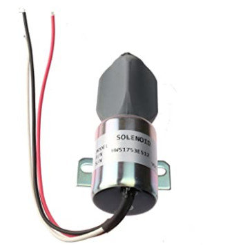 Fuel Solenoid 1753ES-12E6ULB1S1 for Kubota Diesel 21hp Engine 91-05 Grasshopper 721d2 Mower 12V