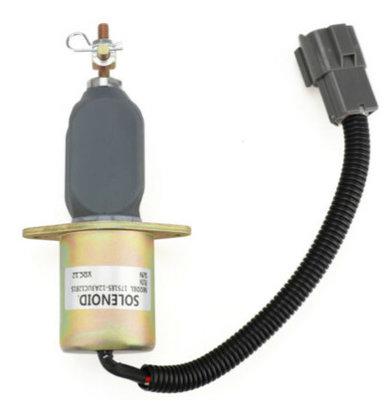 1751ES-12A3UC12B1S DC12V R60-5 Fuel Solenoid Valve for Hyundai Excavator R60-5 Yanmar