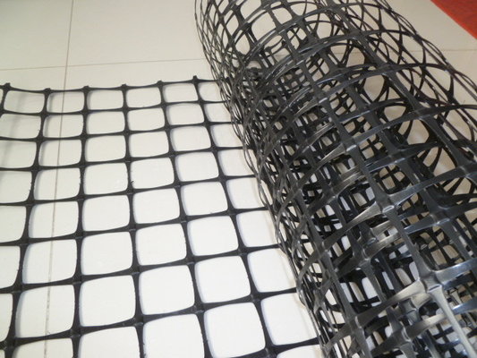 ASTM Standard 10KN/M Geosynthetic Materials , Exturded Pp Biaxial Geogrid