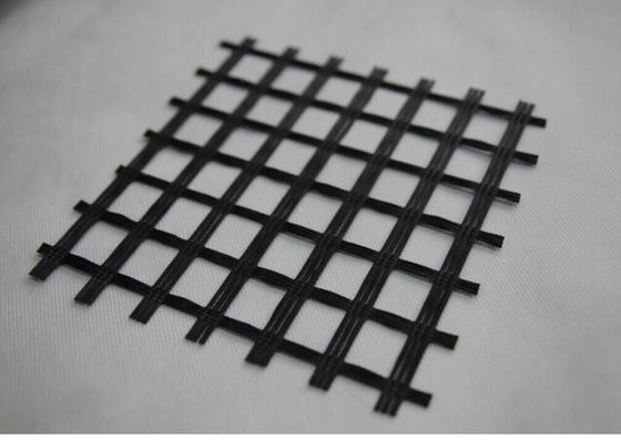 50KN/M - 200KN Retaining Wall Reinforcement Mesh , Pavement Reinforcement Fiberglass Geogrid