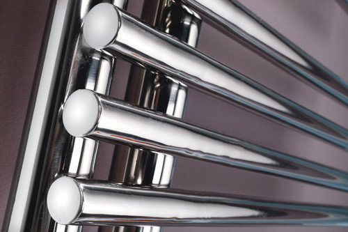 Bathroom Heated Towel Radiator With Towel Rail Stainless Steel Polished