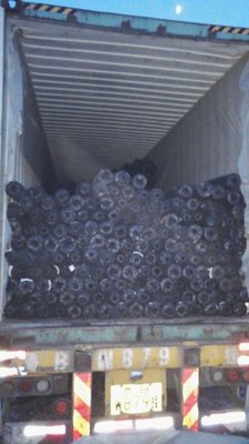 80g - 600g Polypropylene Woven Geotextile Fabric White / Black Color Grass Root Protection