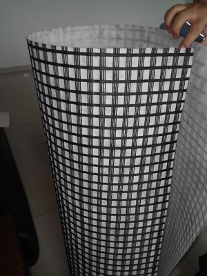 Multi Layers Geocomposite Geogrid Fibreglass / Plastic / Polyester Material