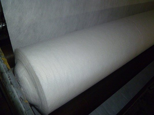 Non Woven Polypropylene Geotextile Fabric For Retaining Walls White Color