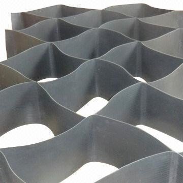 HDPE Textured Slope Protection Geocell , Soil Erosion / Slope Stabilization Matting