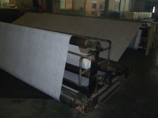 White Color Non Woven Geotextile Fabric Monofilament Polyester Synthetic Fiber
