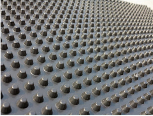 High Density Dimpled Drainage Board Membrane For Basement Walls 0.8mm - 2mm Thickness