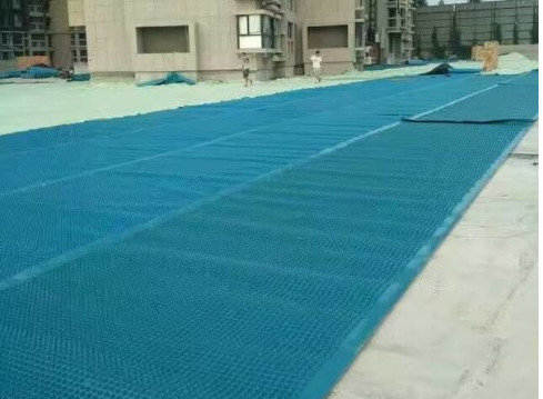 Roof Protection Dimpled Plastic Drain Sheet , Geosynthetics In Civil Engineering