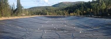 Geomembrane Polyethylene Pond Liner , Low Elongation Large Pond Liners 