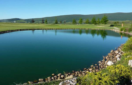 HDPE 60 Mil Geomembrane Pond Liner Roll For Fish / Farming Textured Surface