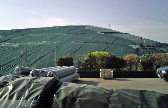 HDPE 60 Mil Geomembrane Pond Liner Roll For Fish / Farming Textured Surface