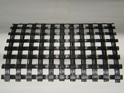 Biaxial Fibreglass Pavement Reinforcement Geogrid Road Construction / Highway Maintenance