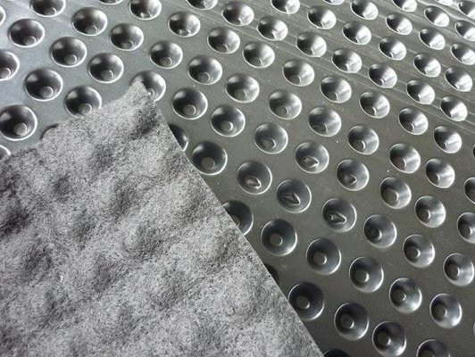 Basement Wall Dimpled Drainage Board High Tensile Strength HDPE Material