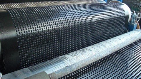 Basement Wall Dimpled Drainage Board High Tensile Strength HDPE Material