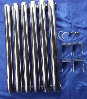 Polished Stainless Steel 304 Wall Mounted Water Heated Towel Rails For Bathroom