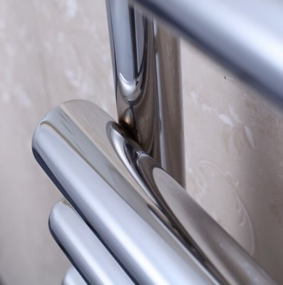 Electric Heated Towel Rail With Thermostat And Timer For Bathrooms Big Round Tube