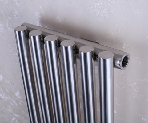 Polished Stainless Steel 304 Wall Mounted Water Heated Towel Rails For Bathroom