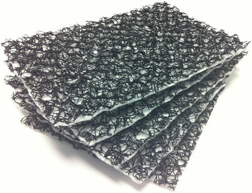 White Color Geocomposite Drainage System Net With Two Sides Non - Woven Geotextile