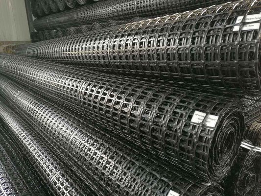Soil Reinforcement / Retaining Wall Geogrid , Large Concrete Retaining Wall Blocks 