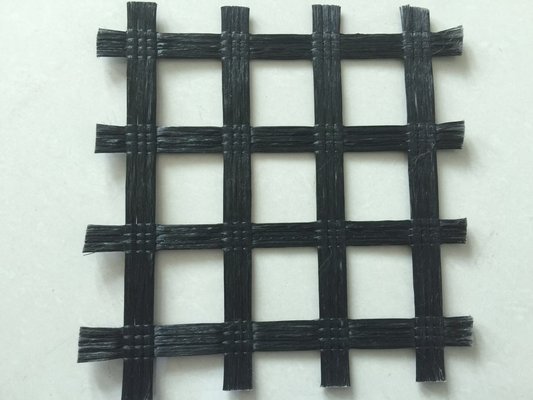 High Tensile Strength Asphalt Reinforcement Geogrid With Water Soluble PVA