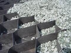 Plastic / HDPE Material Slope Protection Geocell For Soil Stabilization / Road Construction