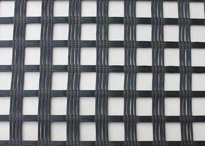 30KM - 1000KN Bitumen Coating Fiberglass Retaining Wall Geogrid With Water Soluble