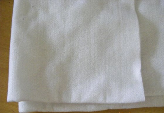 Polyester / Polypropylene Non Woven Geotextile Fabric White Color Hot Rolling