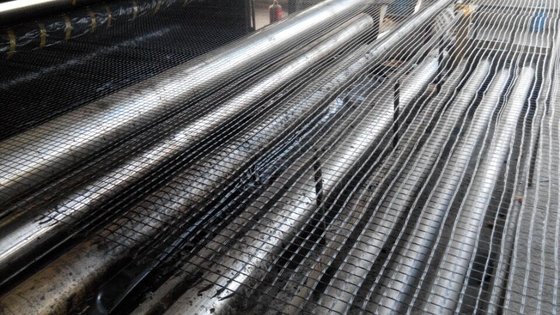 Fibreglass Pavement Reinforcing Geogrid Fabric Self - Adhesive Geogrid With CE Certificate