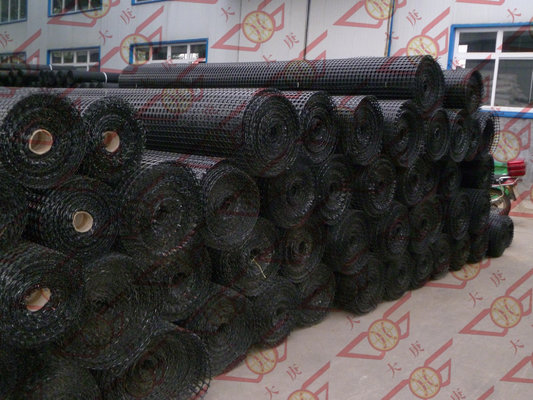 Polypropylene / PP Retaining Wall Geogrid Plastic BX Geogrid 15Kn - 50Kn