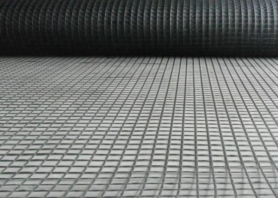 Warp Knitted Fiberglass Pavement Reinforcement Geogrid