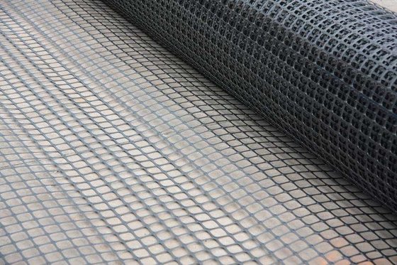 Warp Knitted Fiberglass Pavement Reinforcement Geogrid
