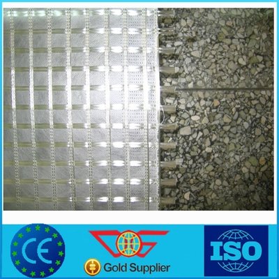White Composite Fiberglass Geogrid Geotextiles Geotextile Stabilization Fabric