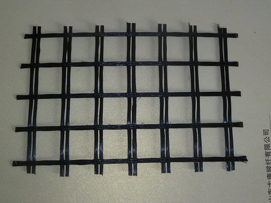 Biaxial Fiberglass Pavement Reinforcement Geogrid For Retaining Wall Project