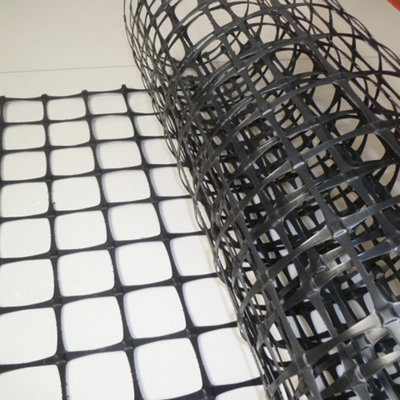 Biaxial / Bia - Direction Plastic Retaining Wall Geogrid For Retaining Wall Project