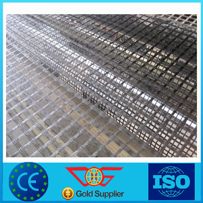 1m Width Asphalt Reinforcement Geogrid Self-Adhesive Warp Knitted Fiberglass Geogrids