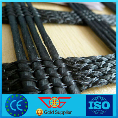 Agriculture Poly Grid Warp Knitted Polyester Geogrid Of Biaxial / Uniaxial 30 - 200 Kn