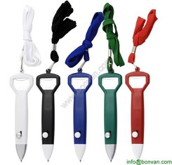 China gift pen,bottle opener pen with lanyard,beer bottle opener pen supplier