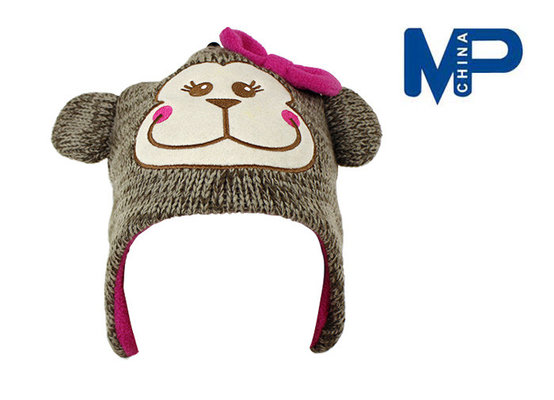 Девушки ягнятся симпатичные животные шлемы Beanie Knitter вышивки для лыжи в зиме